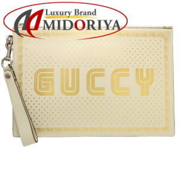 Gucci | Bags | Gucci Sega Collaboration Clutch Bag Ivory White Leather ...